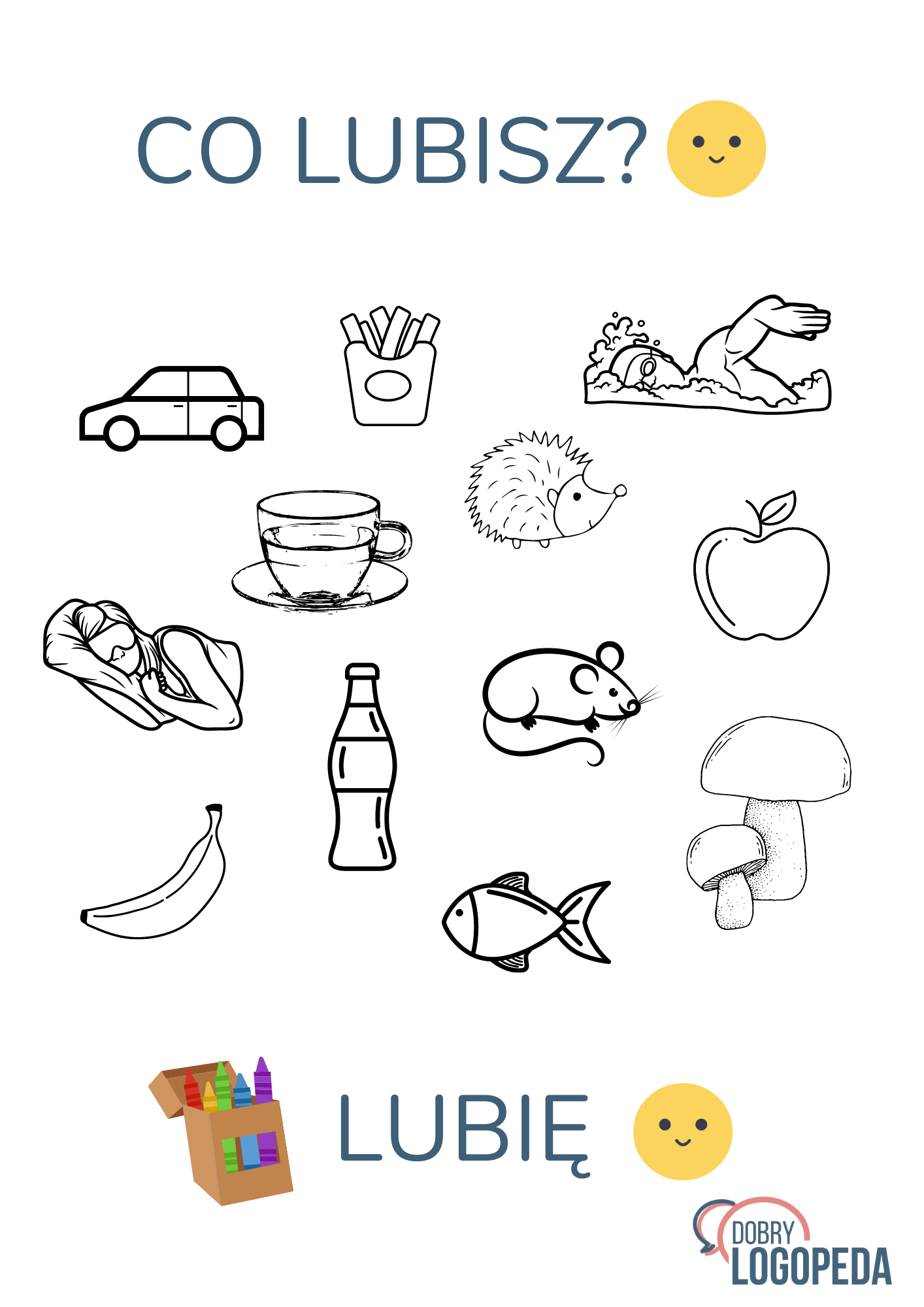 Karty pracy „Czasownik - lubić” – Dobry logopeda